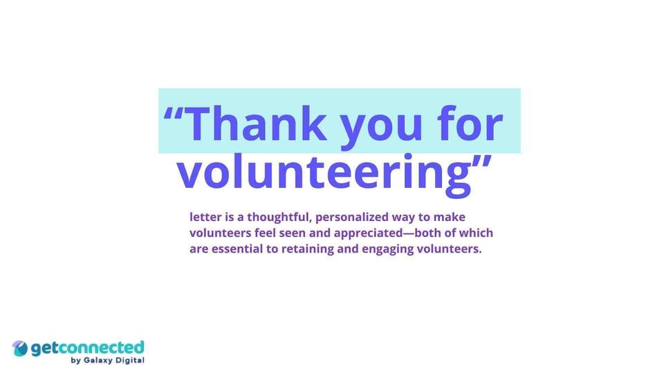Volunteer Thank You Letter Templates for Volunteer Leaders