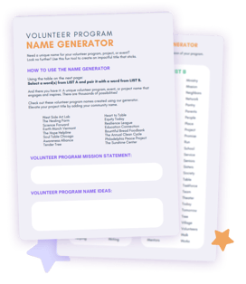 100+ Creative Names for Volunteer Programs