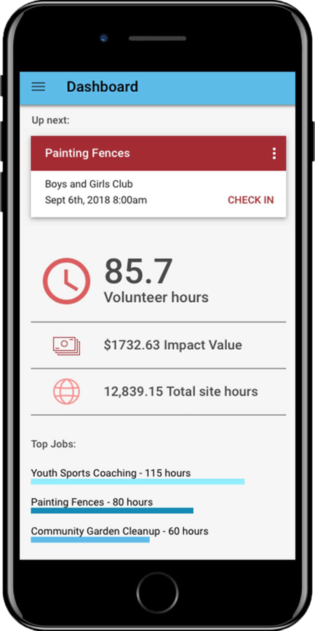 Volunteer App | Volunteer Get Connected by Galaxy Digital
