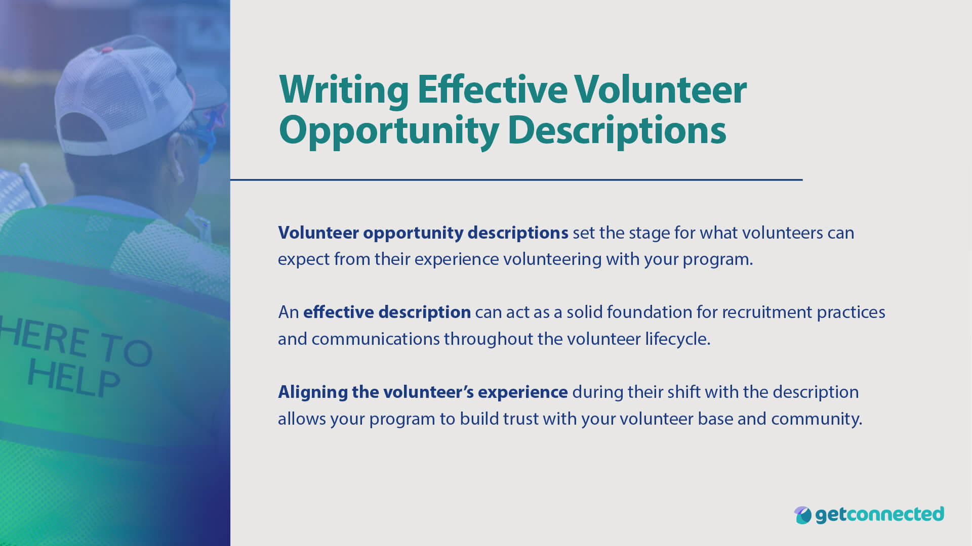 Volunteer Opportunity Descriptions: Framework for Recruitment Webinar