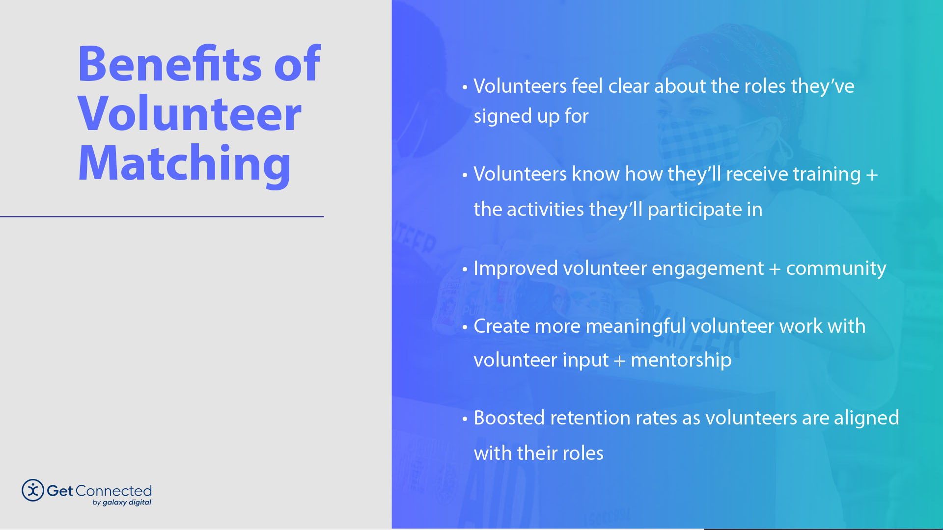 Matching Volunteers - A Galaxy Digital Webinar