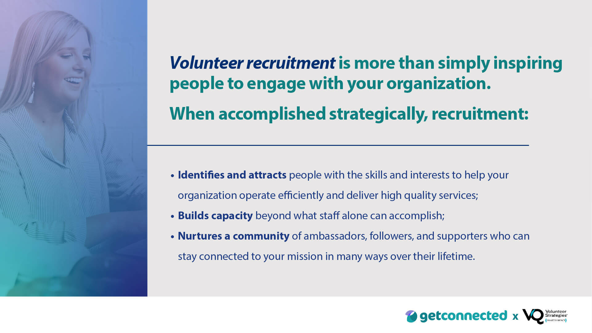 Recruit + Rebuild Your Volunteer Base- A Get Connected Webinar