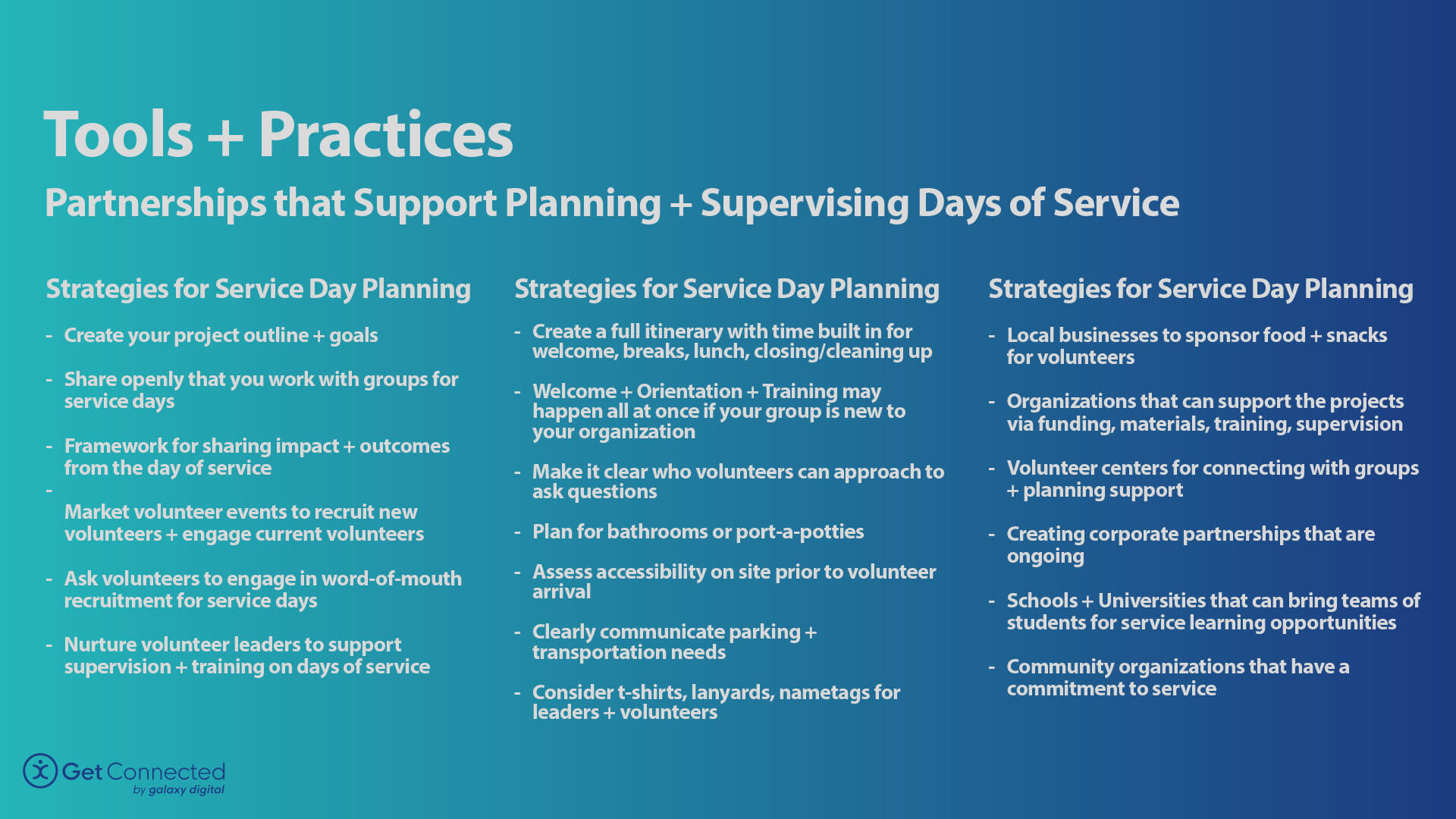Planning Volunteer Events - A Galaxy Digital Webinar