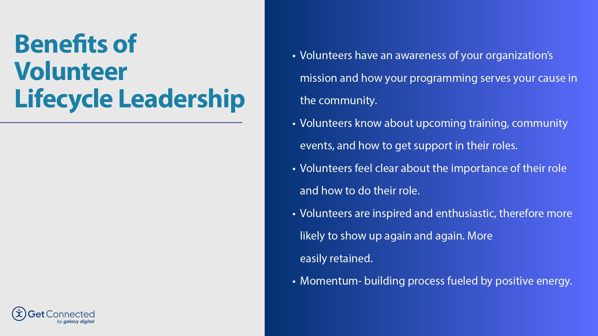 Webinar - Leading Through Every Stage of the Volunteer Lifecycle
