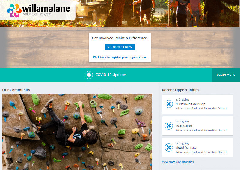 Willamalane Park & Recreation District Engages Volunteers COVID-19