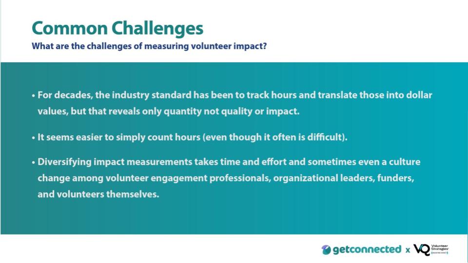 Measuring + Communicating Volunteer Impact: Beyond Hours and Dollars