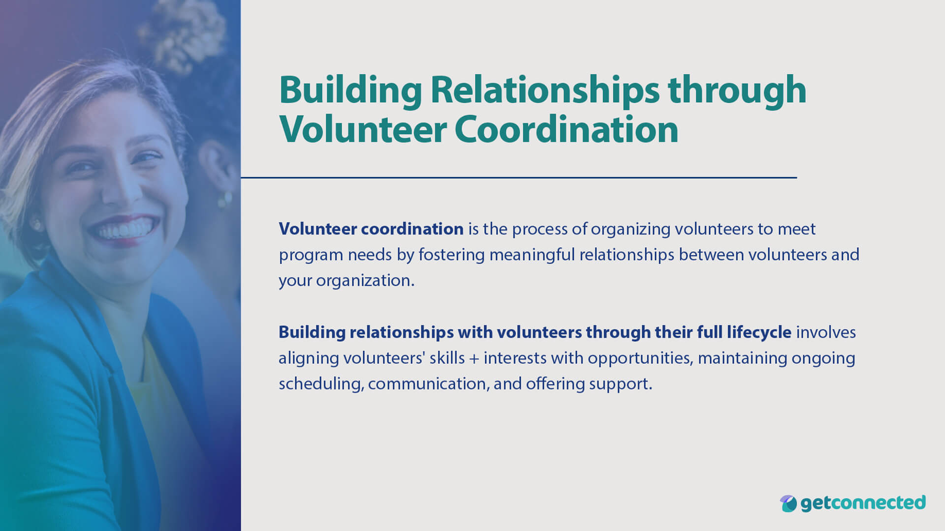 Building Relationships through Volunteer Coordination Webinar
